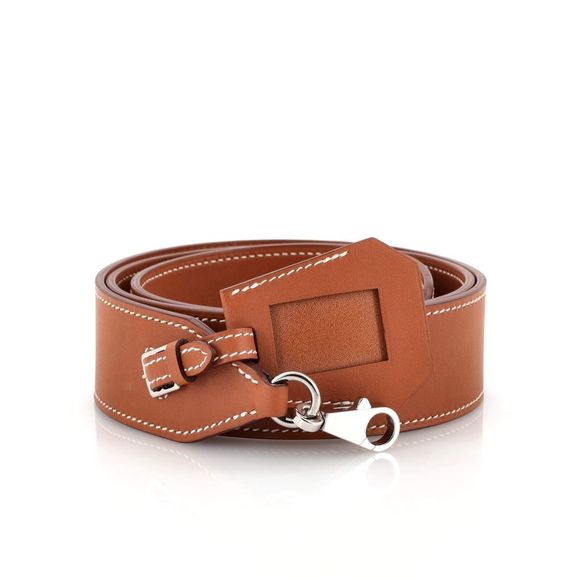 Hermes | Bags | Hermes Clochette Bag Strap Leather Brown | Poshmark